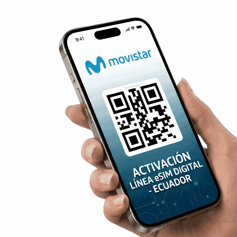 Línea Movistar eSIM Digital Prepago | Chip Virtual | Tegnamax